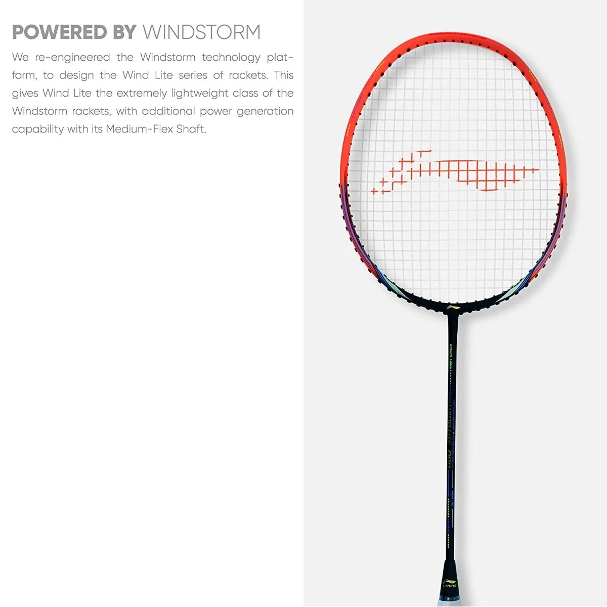 Buy LiNing Wind Lite 800 Badminton Racket - 79g - Sportsuncle