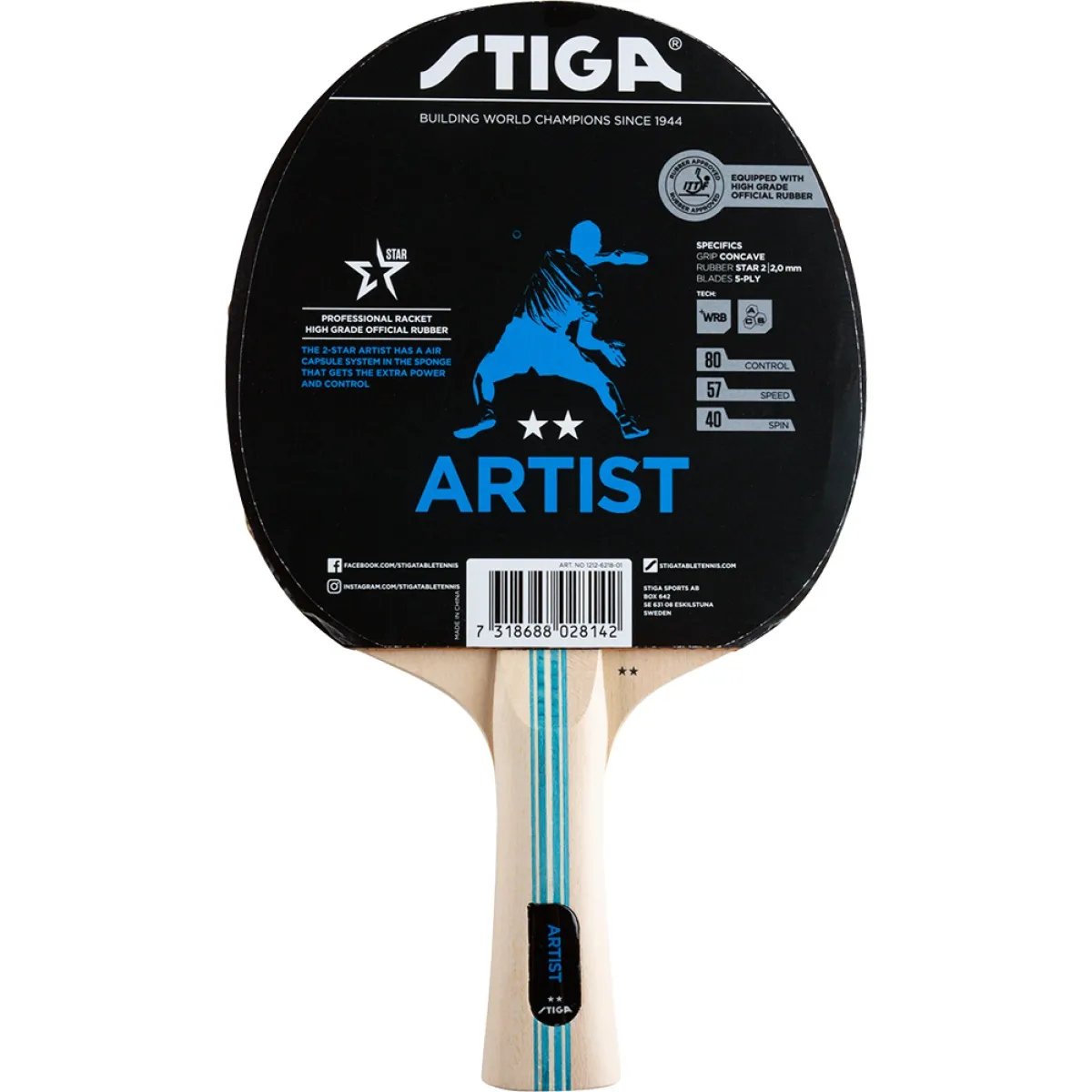 Buy Stiga Artist ** Table Tennis Racket - Sportsuncle