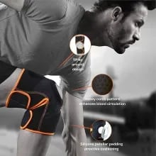 Tynor Knee Wrap Neo (J-05) — Open Patella Knee Support, Universal Size